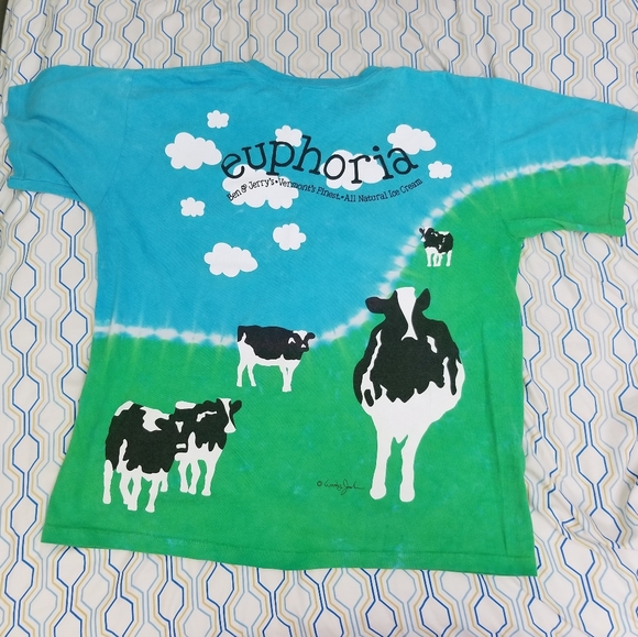 Vintage | Shirts | Vintage Ben And Jerrys Ice Cream All Over Print ...